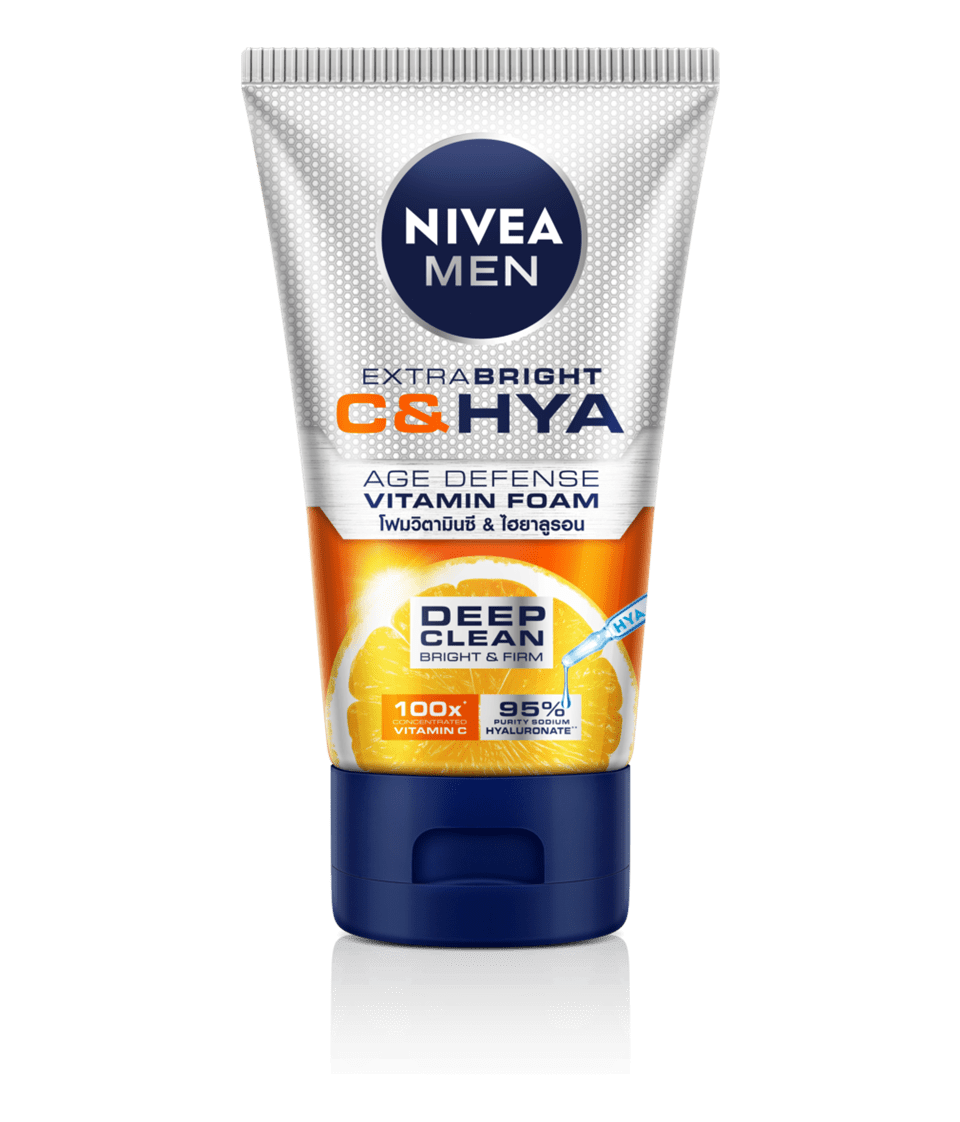 NIVEA MEN Extra Bright C&HYA Age Defense Vitamin Foam