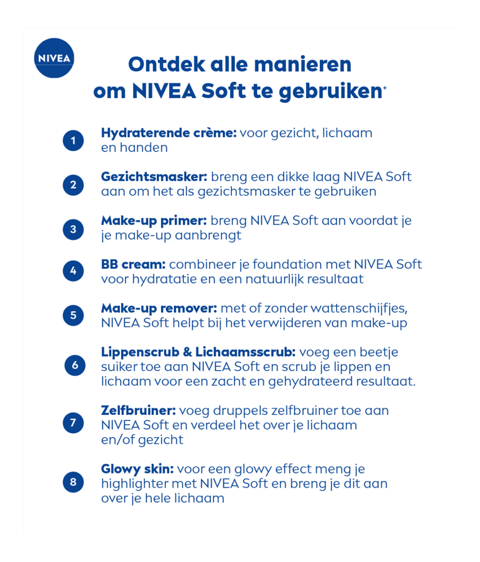 NIVEA Hydraterende Crème Soft Pot 50ml | Crème | NIVEA