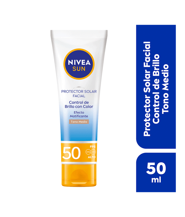NIVEA Sun Facial con Color Tono Medio FPS50 | NIVEA