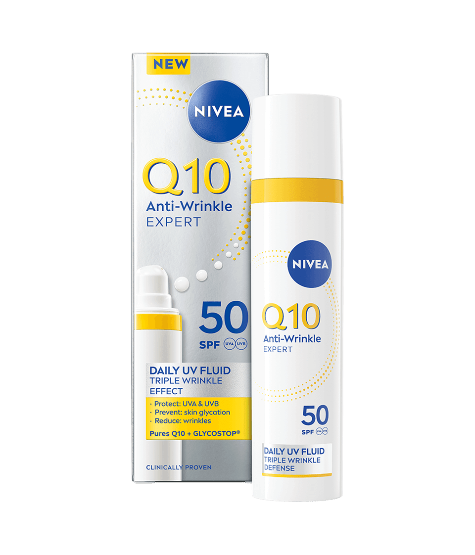 95310 NIVEA Q10 TRIPLE WRINKLE DEFENSE DAILY UV FLUID SPF50