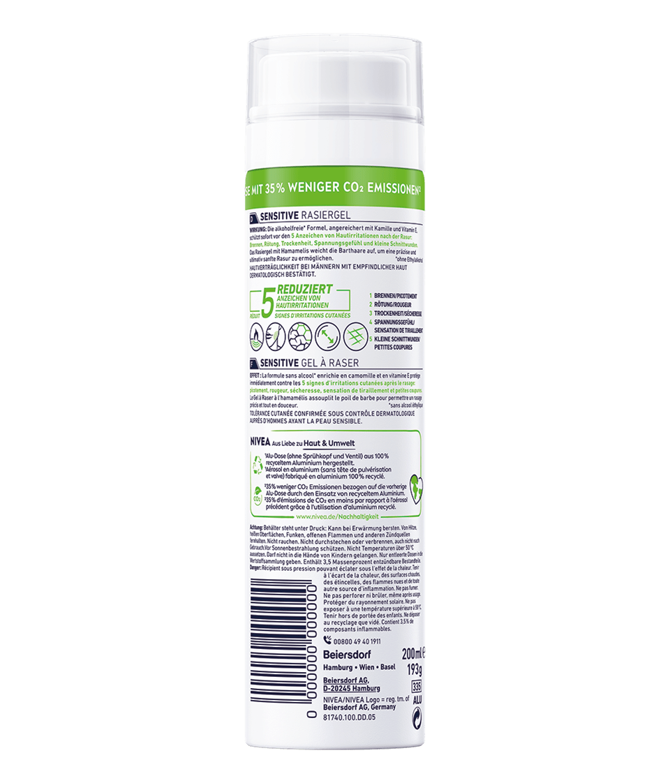 Entdecke Sensitive Rasiergel | Rasiergel | NIVEA MEN