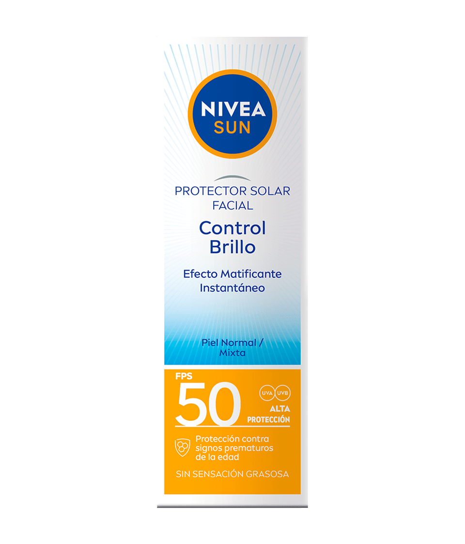 Protector solar matificante facial - NIVEA SUN UV Face Shine Control