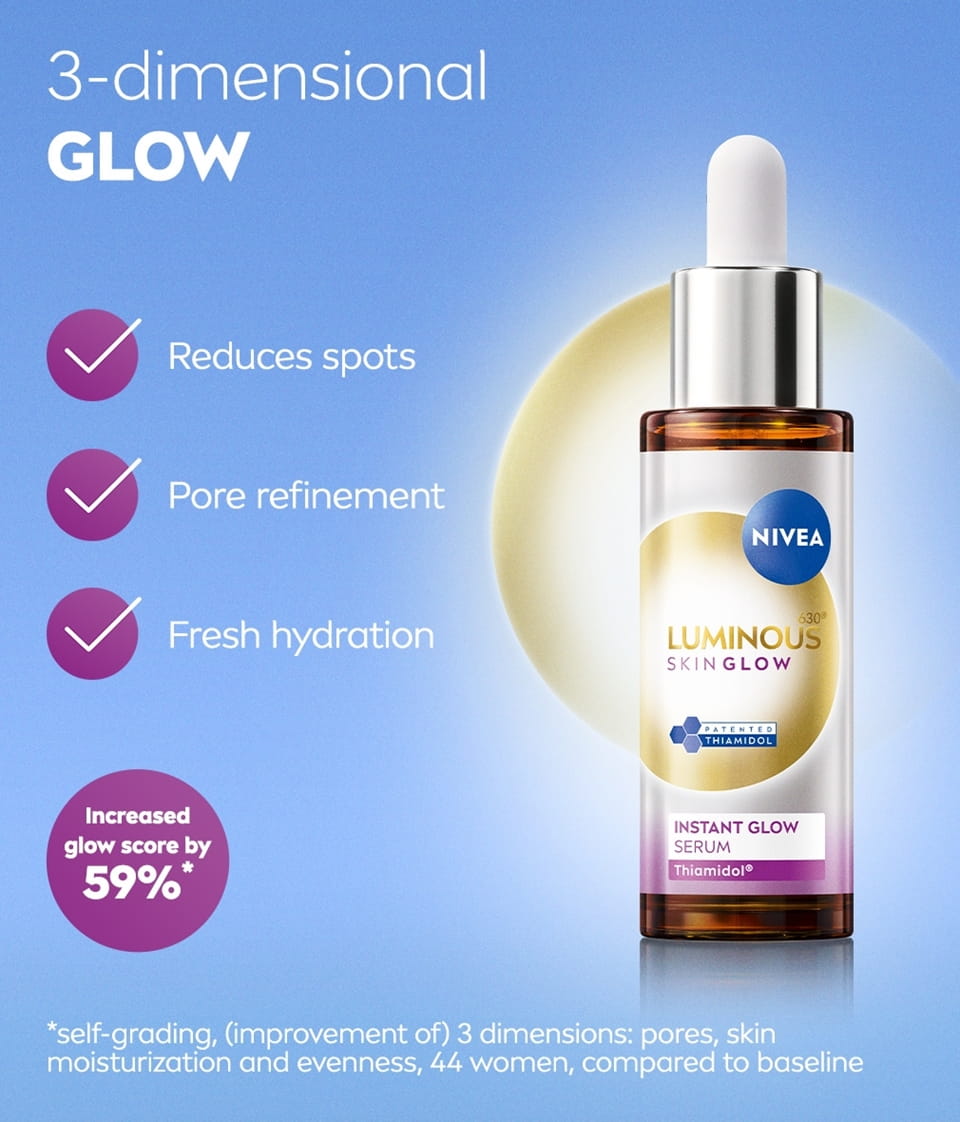 LUMINOUS630® SKIN GLOW Instant Glow Serum 30ml - NIVEA