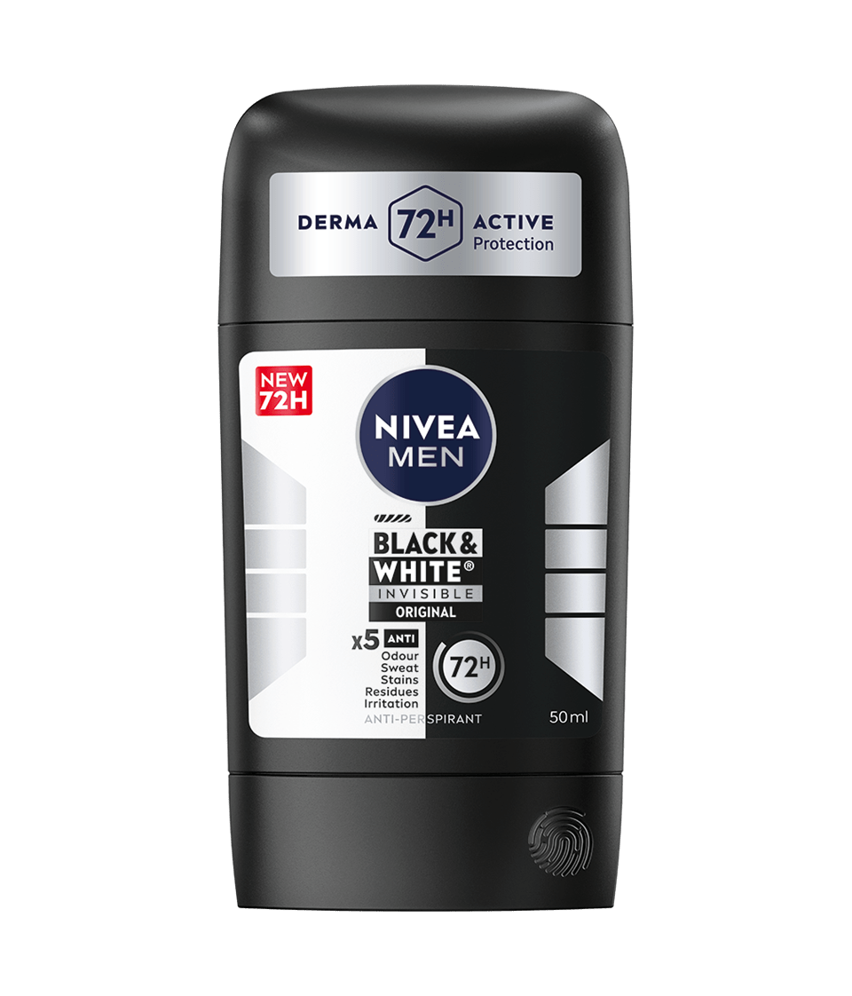 83134 MEN Black & White Invisible 72hr Anti-Perspirant Deodorant Stick ...