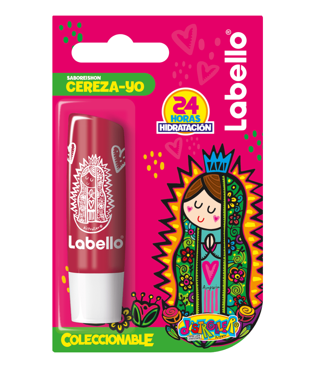 Bálsamo labial FRESA: brilla con LABELLO - Liposan
