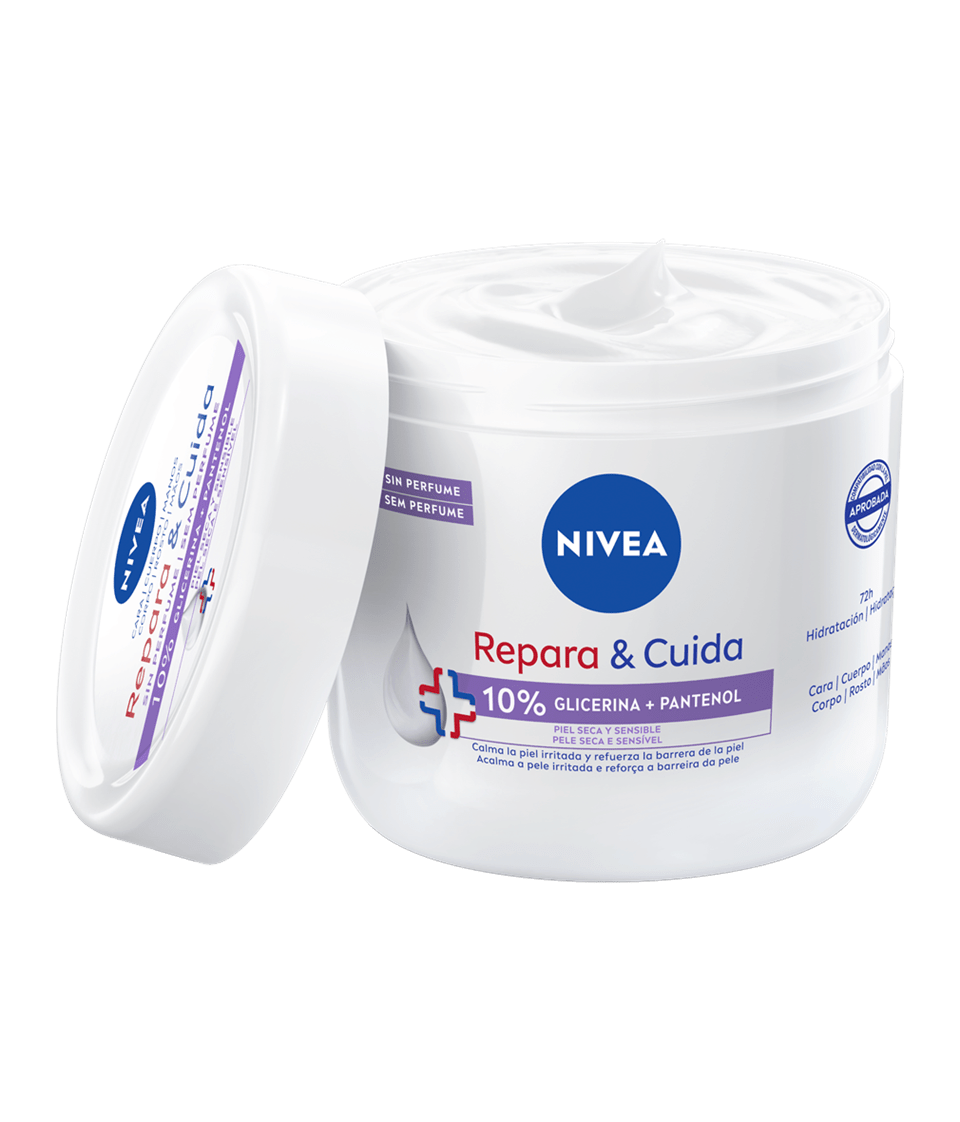400ml Nivea Repara & Cuida Creme Sem Perfume - Pele seca - NIVEA