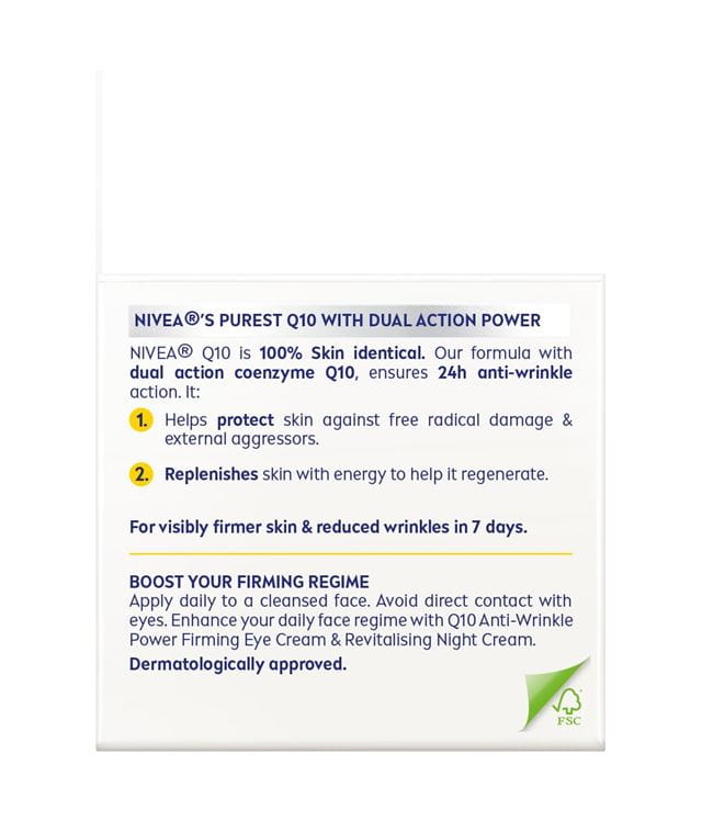 NIVEA Q10 Anti-Wrinkle Power Firming Day Cream - SPF 15