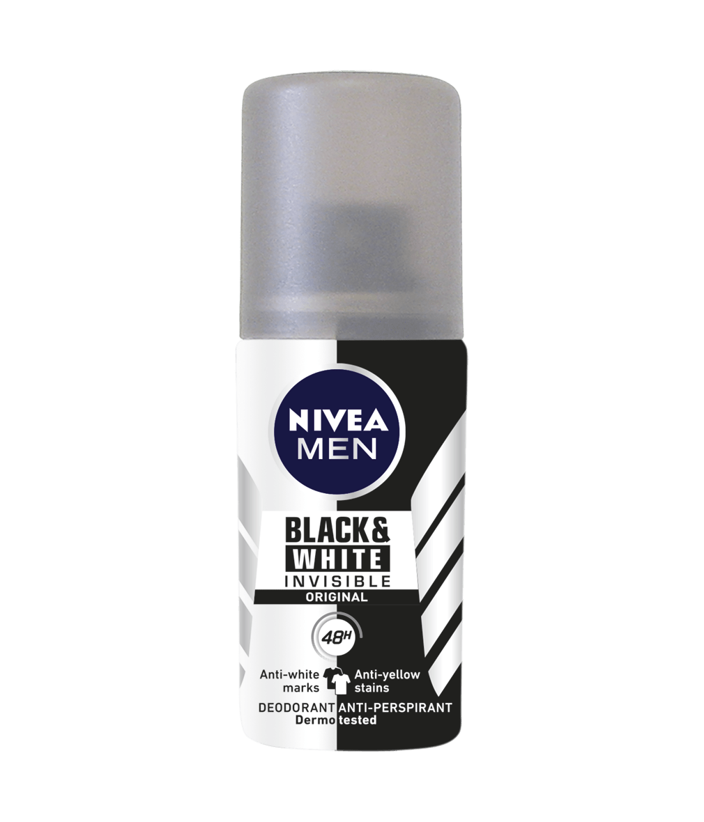 NIVEA MEN Black & White Invisible spray mini
