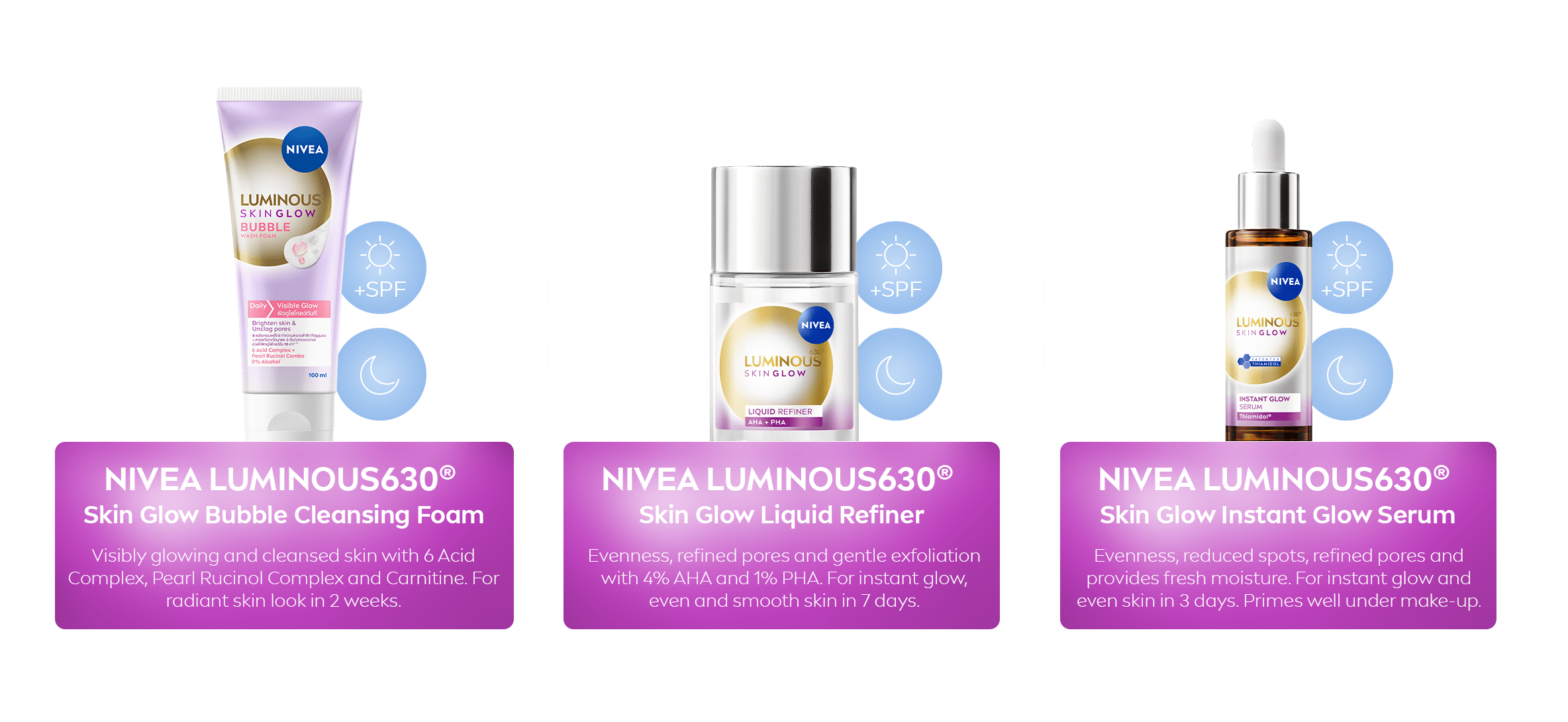 Glowing, Smooth, Iconic Skin Starts with LUMINOUS630® | NIVEA