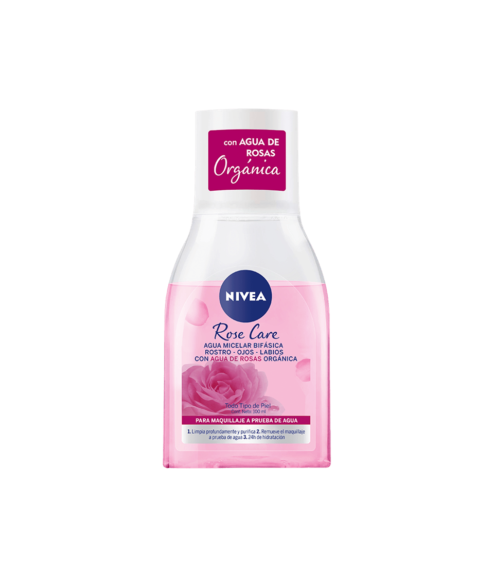 82610 AGUA MICELAR DE ROSAS ROSE CARE BIFÁSICA - NIVEA