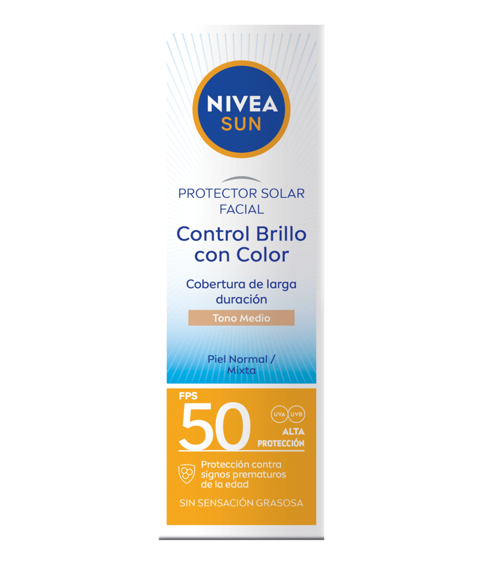 Protector Solar Facial con Color (FPS 50) 50 ml - NIVEA SUN®