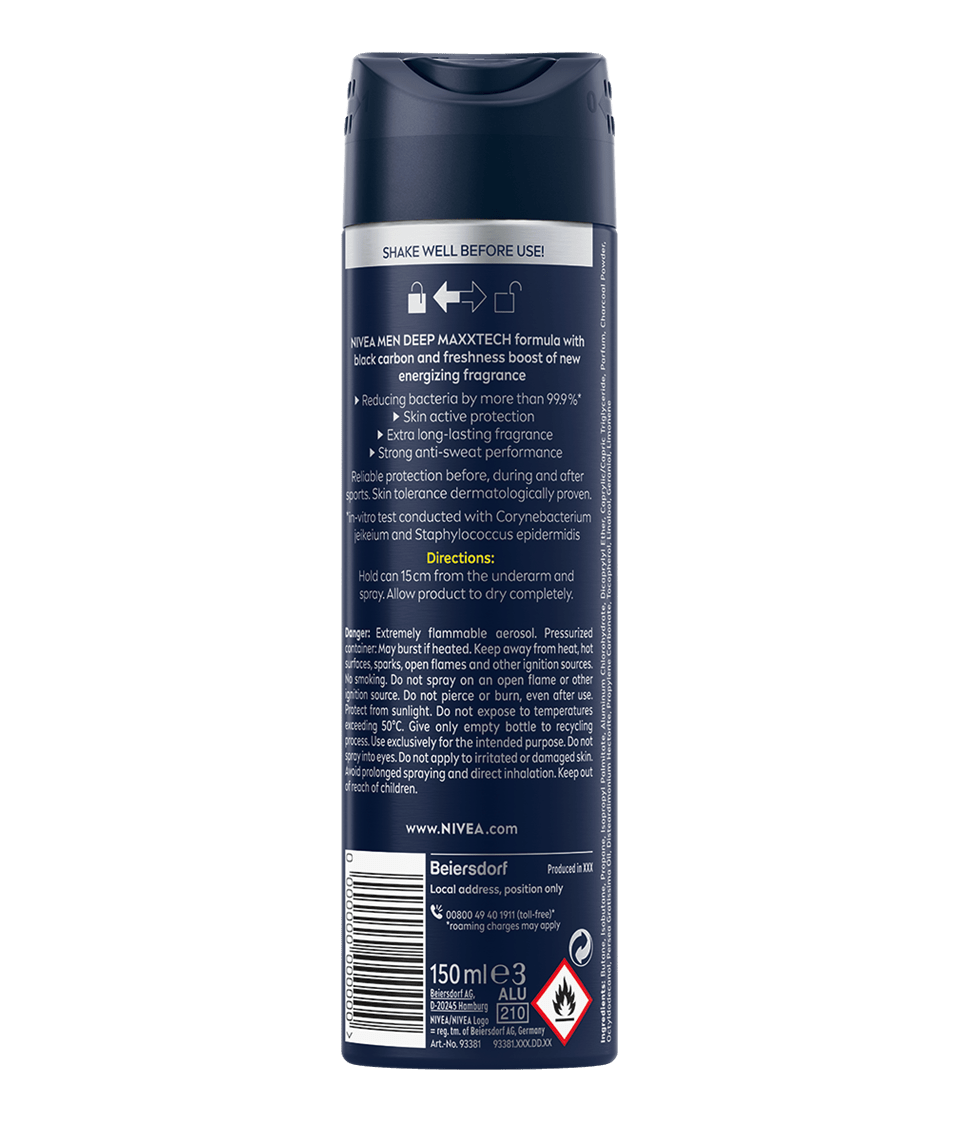 Sprej antiperspirant pre mužov DEEP Sport | NIVEA MEN