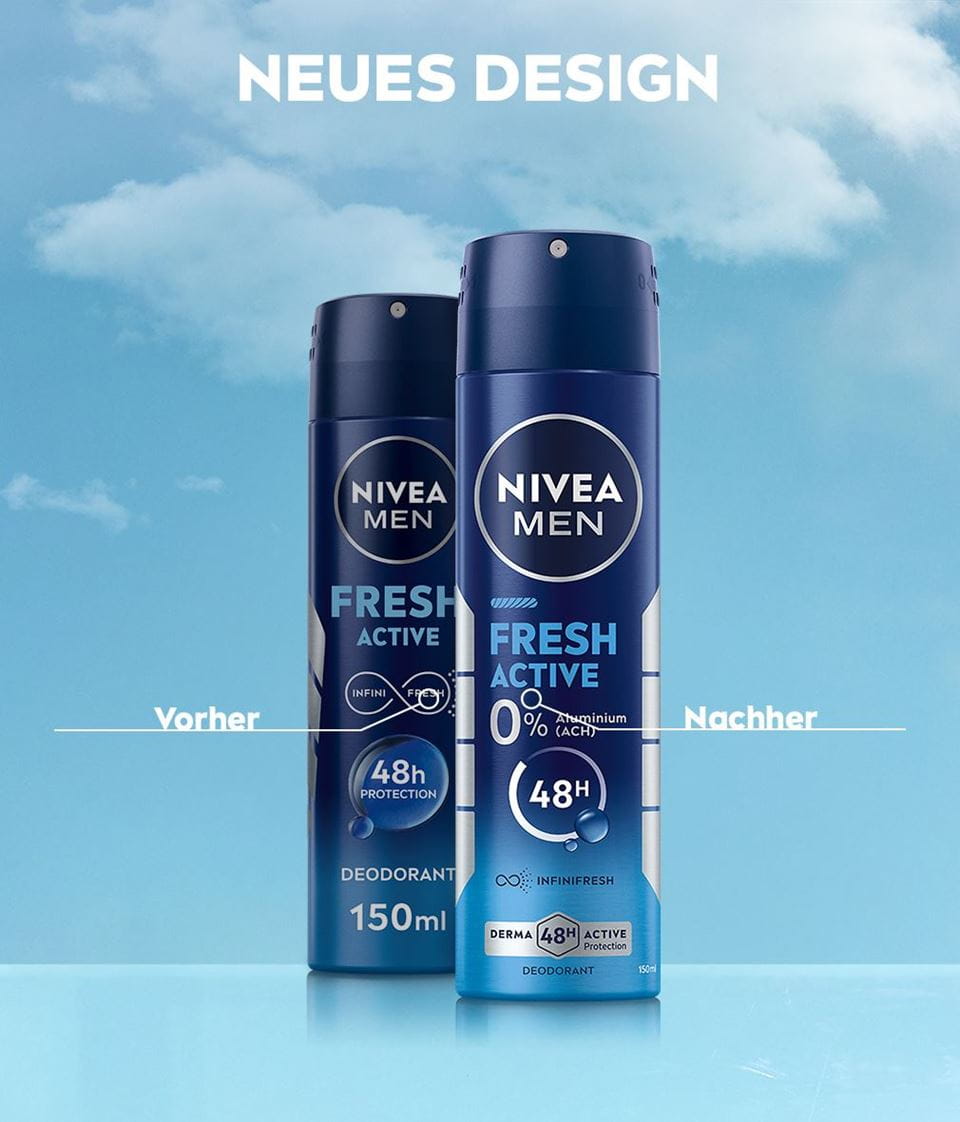 150ml Fresh Active Deo - Langanhaltende Frische - NIVEA MEN