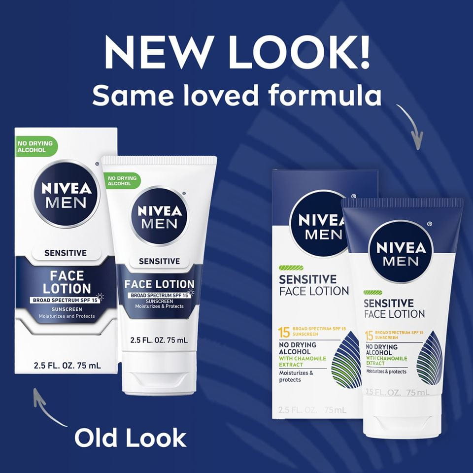 Sensitive Face Lotion with Broad Spectrum SPF 15 Sunscreen - NIVEA