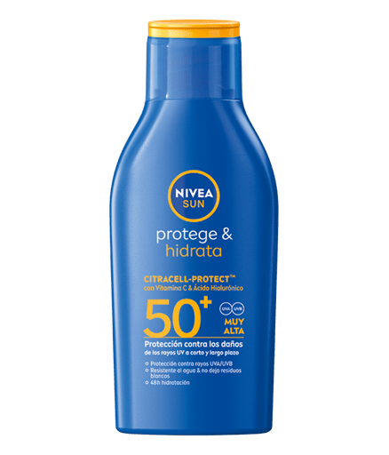 Protege & Hidrata Loción Solar SPF 50+ | 200 ml | NIVEA SUN