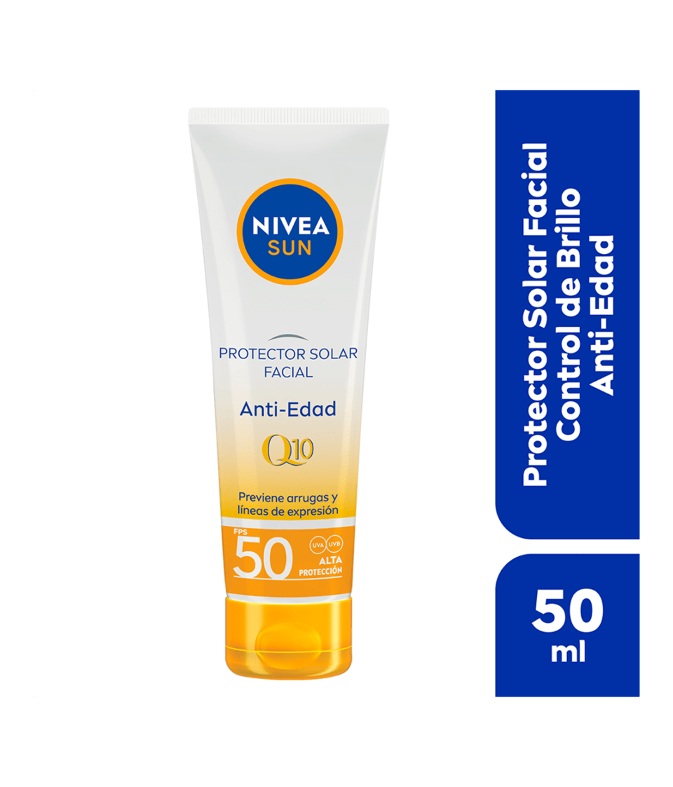 Protector Solar Facial Anti-edad Q10 (FPS 50) 50 ml - NIVEA SUN®