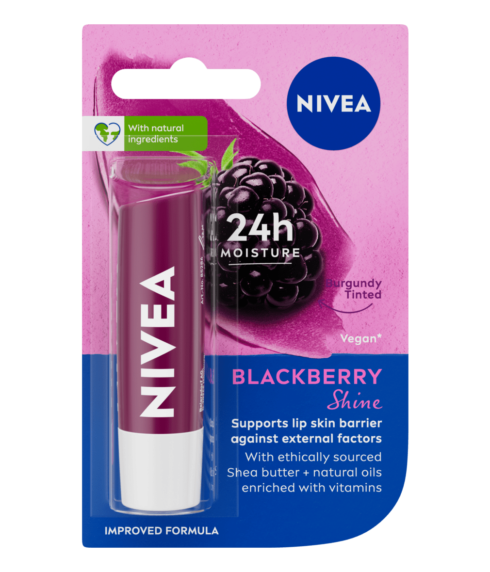 NIVEA Blackberry Shine Lip Balm 4.8g - NIVEA India