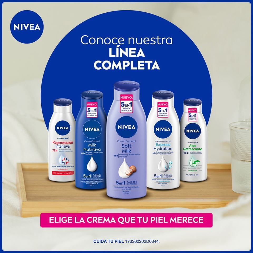 Crema para el Cuerpo | Corporal | Body Soft Milk | 400 ML - NIVEA