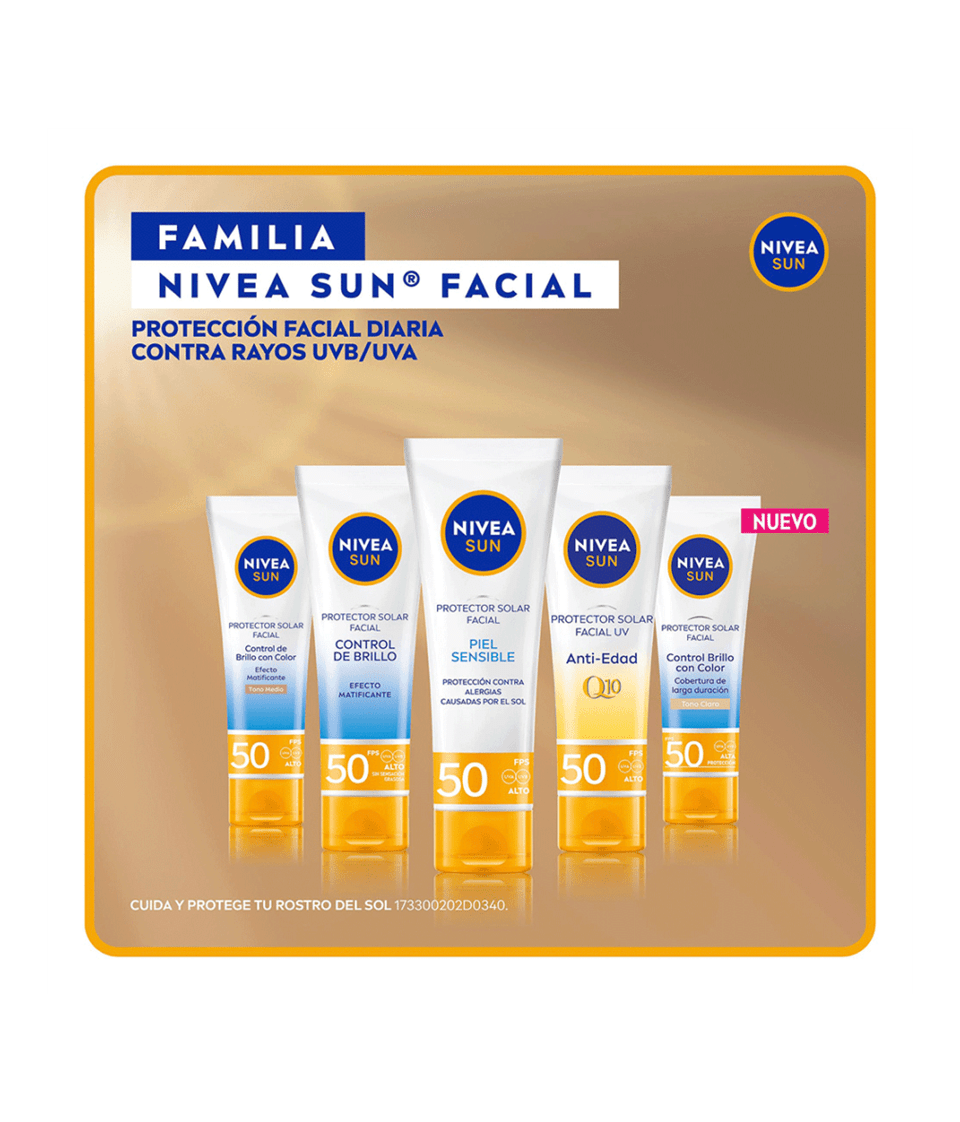 Protector Solar Facial Piel Sensible (FPS 50) 50 ml - NIVEA SUN®