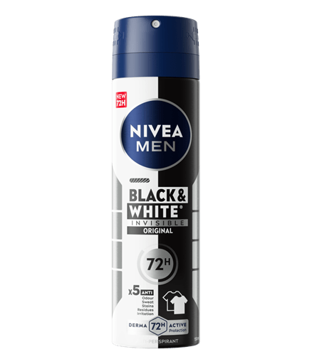 82245 MEN Black & White Original 72h Anti-Perspirant Deodorant Roll-On ...
