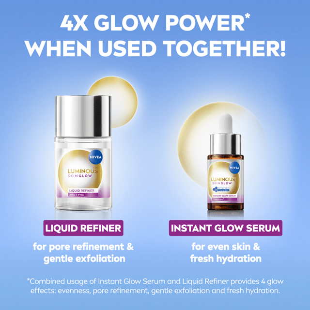 NIVEA LUMINOUS® SKIN GLOW Liquid Refiner Instant Glow