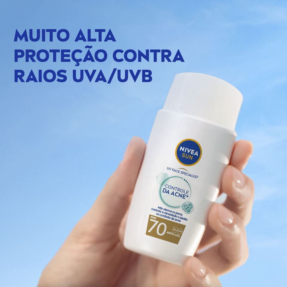 NIVEA SUN UV Face Specialist Fluido Controle da Acne SPF 70
