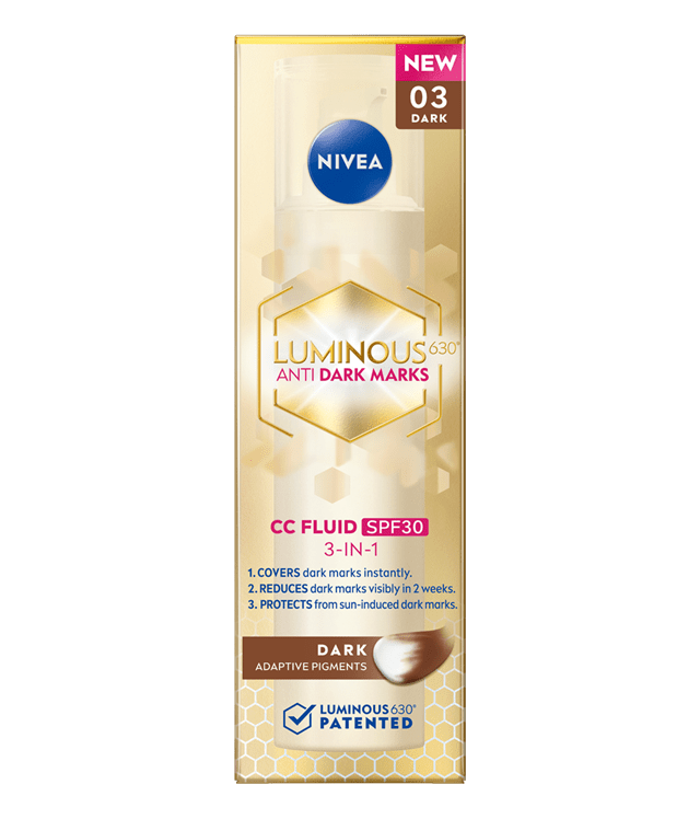 NIVEA LUMINOUS630® ANTI-DARK MARKS 3-IN-1 CC FLUID SPF30