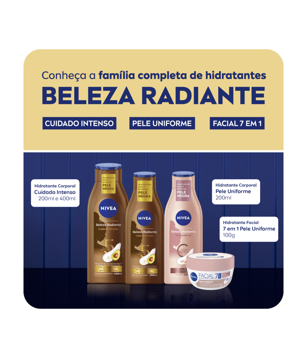 NIVEA Hidratante Corporal Beleza Radiante Pele Uniforme 200ml